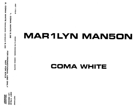 Coma White by Mar1lyn Man5on (Single, Alternative Rock): Reviews ...