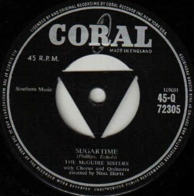 Sugartime / Banana Split by The McGuire Sisters (Single, Vocal Group ...