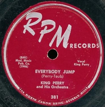 Everybody Jump / Vaccinate Me Baby by King Perry and His Orchestra ...