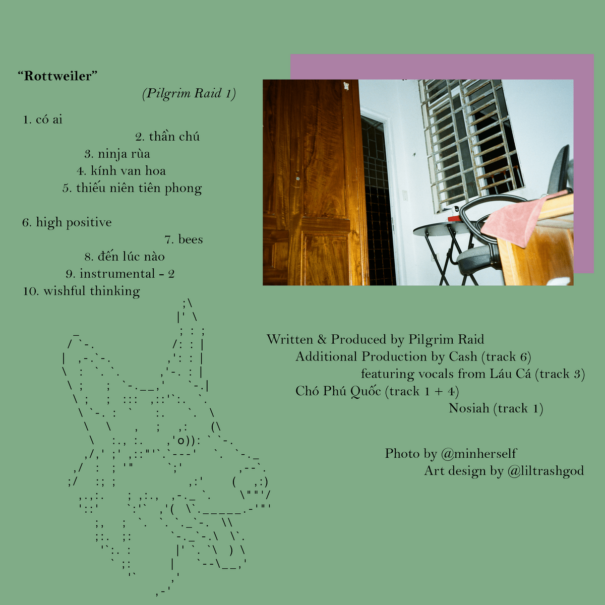 Rottweiler by Pilgrim Raid (Album, Experimental Hip Hop): Reviews, Ratings, Credits, Song list ...