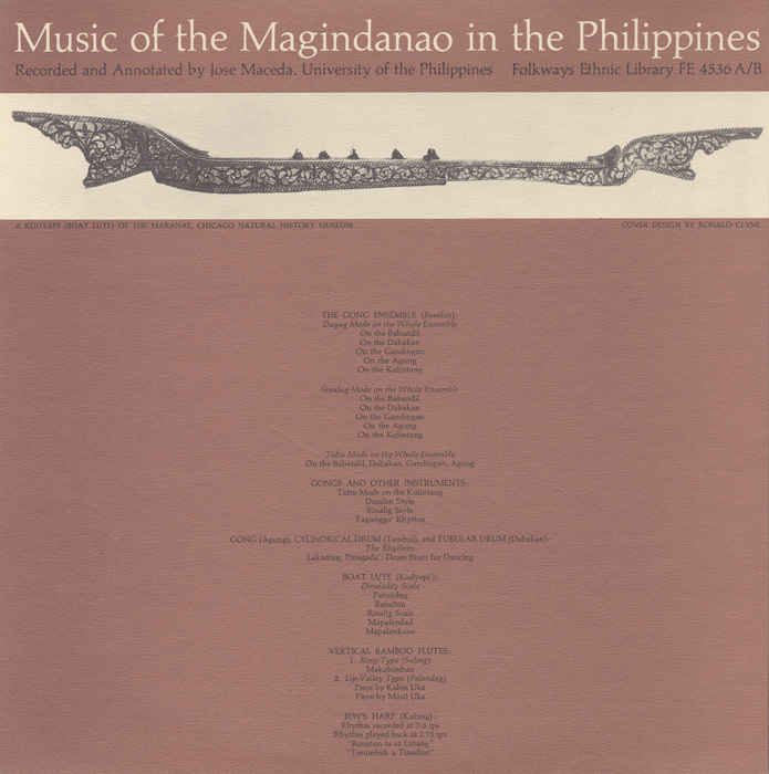 Music of the Magindanao in the Philippines, Vol. 1 & 2 by Various ...