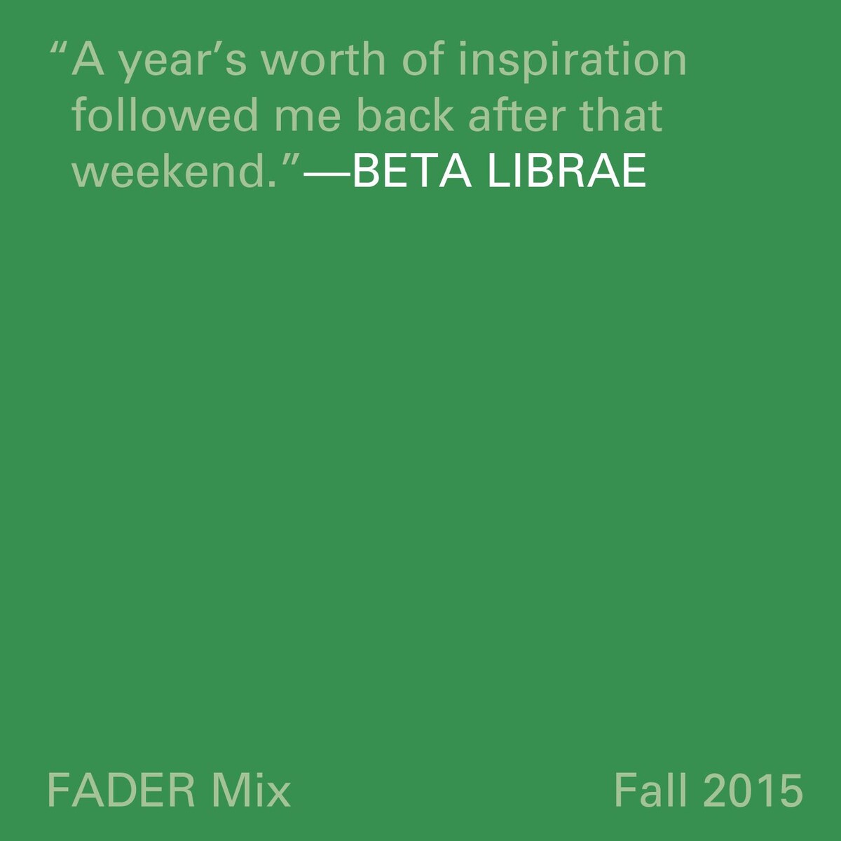 FADER Mix by Beta Librae (DJ Mix): Reviews, Ratings, Credits, Song list ...