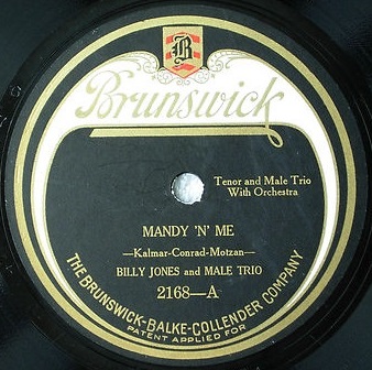 Mandy 'n' Me / Dapper Dan by Billy Jones / Billy Jones & Ernest Hare ...