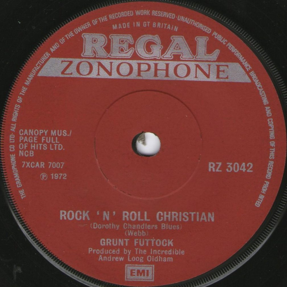 Rock 'N' Roll Christian / Free Sole by Grunt Futtock (Single, Glam Rock ...
