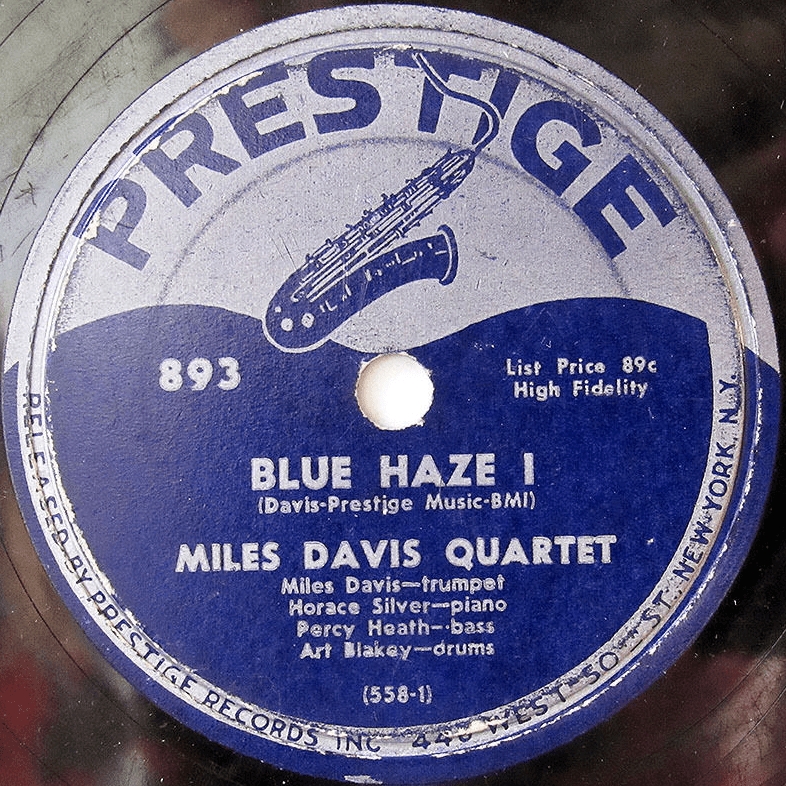 Blue Haze (Parts I & II) by Miles Davis Quartet (Single, Cool Jazz ...