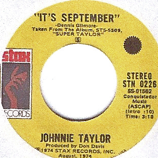 It's September / Just One Moment by Johnnie Taylor (Single, Soul ...