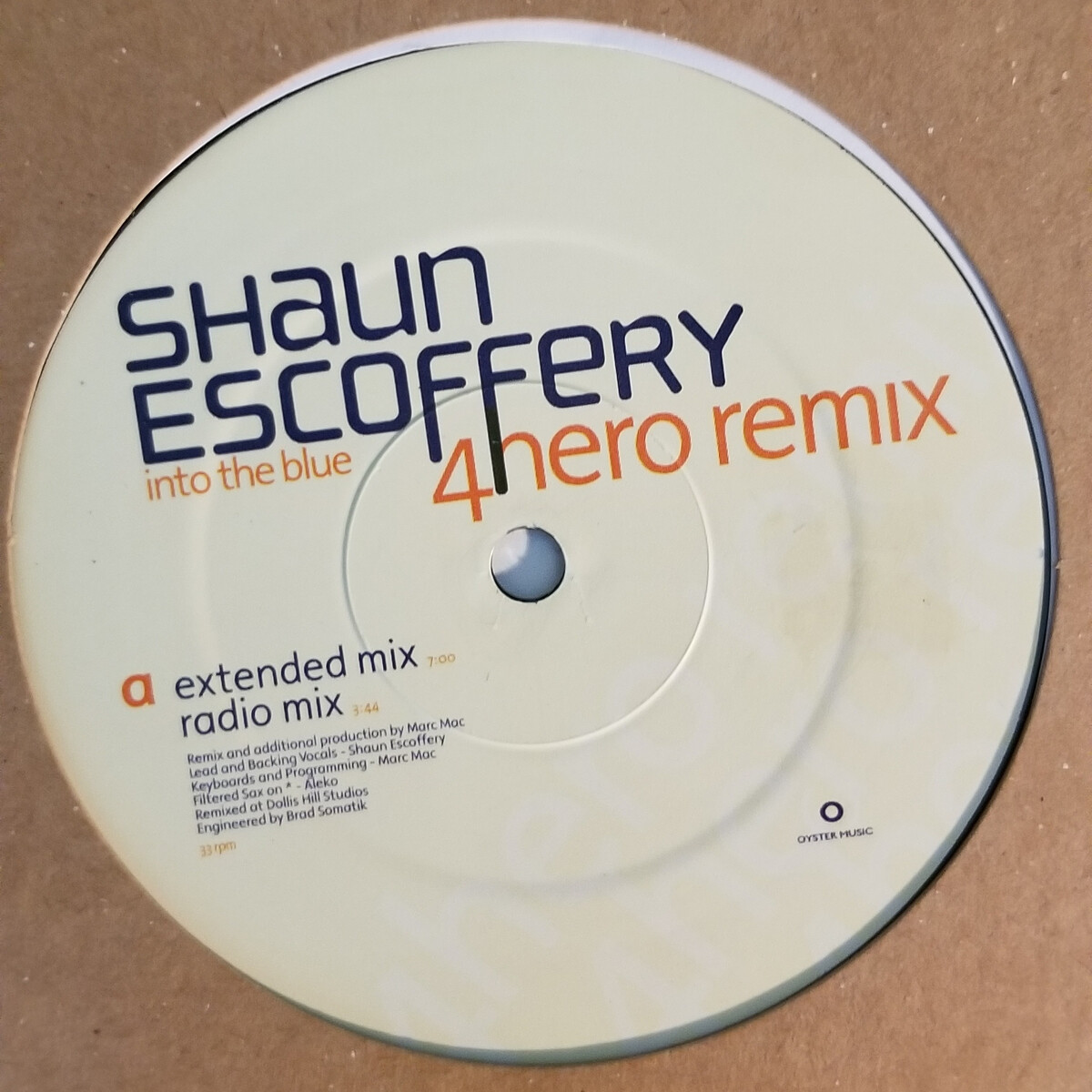 Into the Blue (4hero Remix) by Shaun Escoffery (Single, Nu Jazz ...