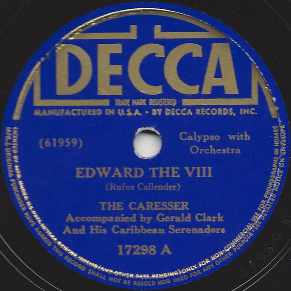 Edward the VIII / Three Friends' Advice by The Caresser / The Executor ...