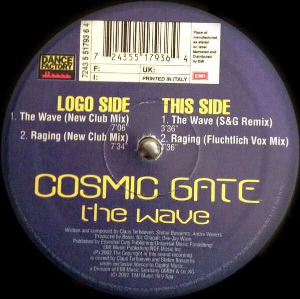 The Wave by Cosmic Gate (Single, Euro-Trance): Reviews, Ratings ...