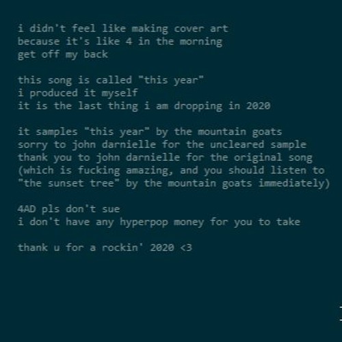 this year by ava online (Single, HexD): Reviews, Ratings, Credits, Song ...