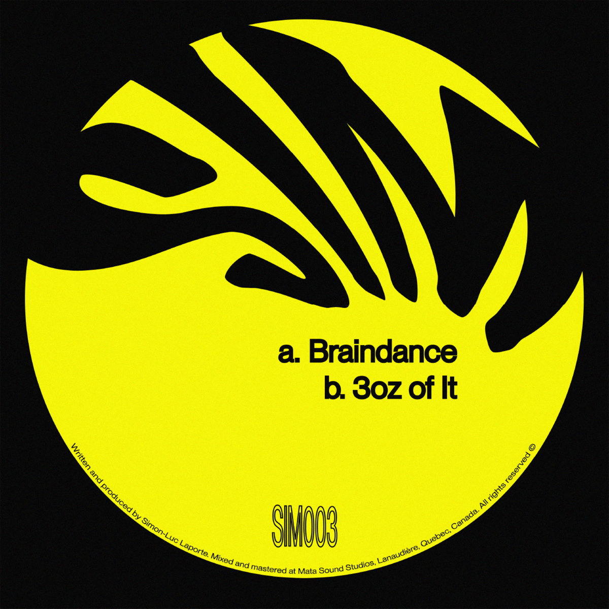 Braindance / 3oz of It by SIM (Single): Reviews, Ratings, Credits, Song list - Rate Your Music