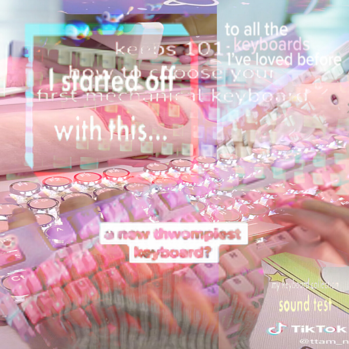 Some @azio Keyboard Asmr 🥰 #asmr #aesthetic #pink #cute #kawaii My New ...