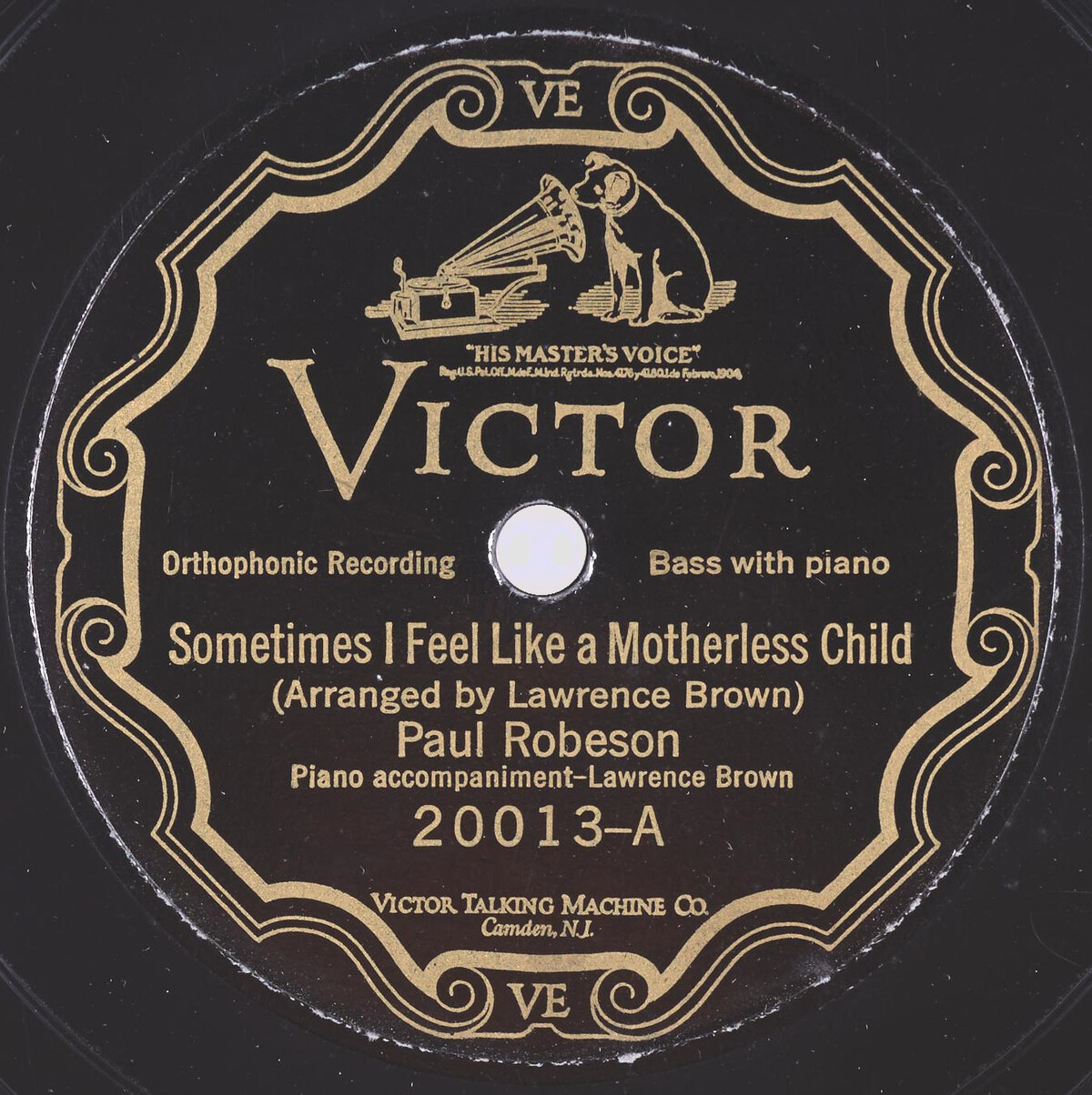 Sometimes I Feel Like a Motherless Child / On Ma Journey by Paul ...