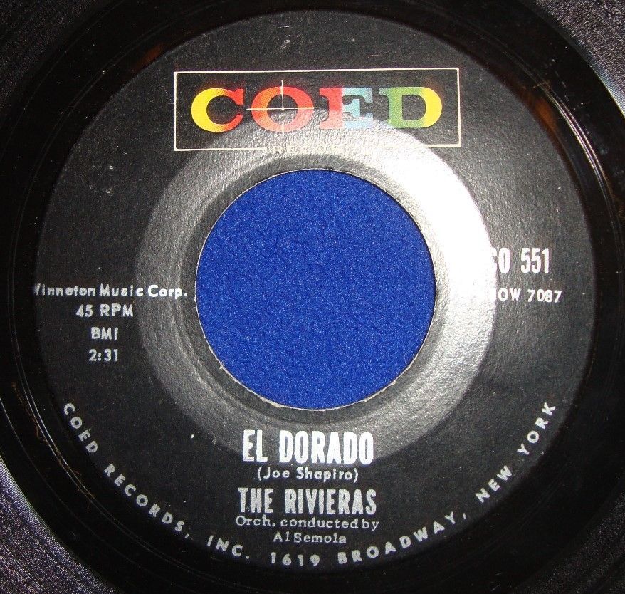 El Dorado / Refrigerator by The Rivieras (Single, Doo-Wop): Reviews ...