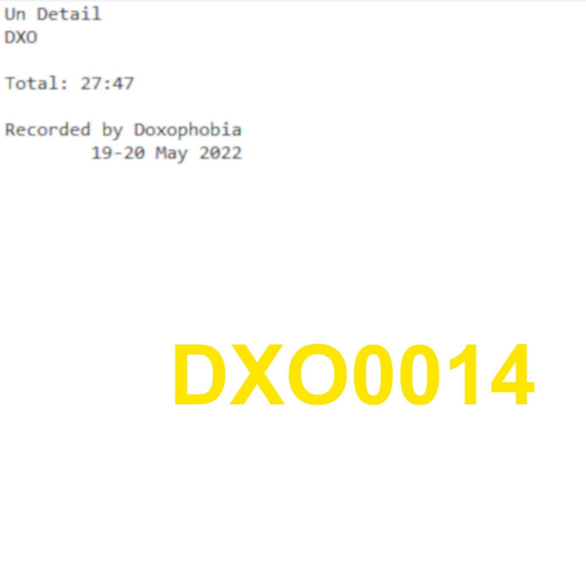 Un Detail by DXO (Album, Progressive Metal): Reviews, Ratings, Credits ...