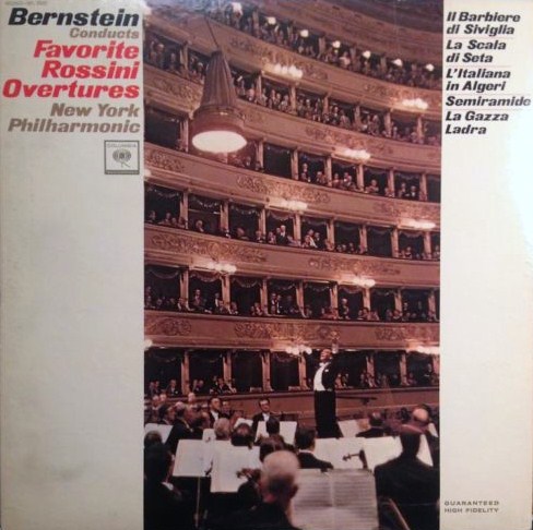 Bernstein Conducts Favorite Rossini Overtures by New York Philharmonic ...