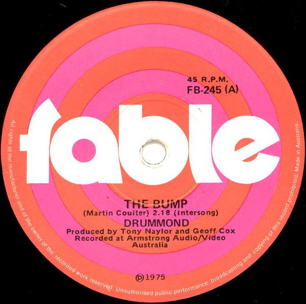 The Bump / Listen to the Song by Drummond (Single; Fable; FB-245 ...