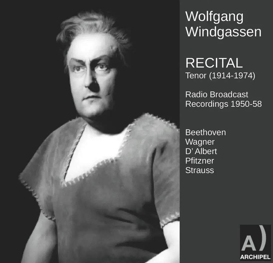 Recital: Radio Broad Casting Recordings 1950-58 by Wolfgang Windgassen ...