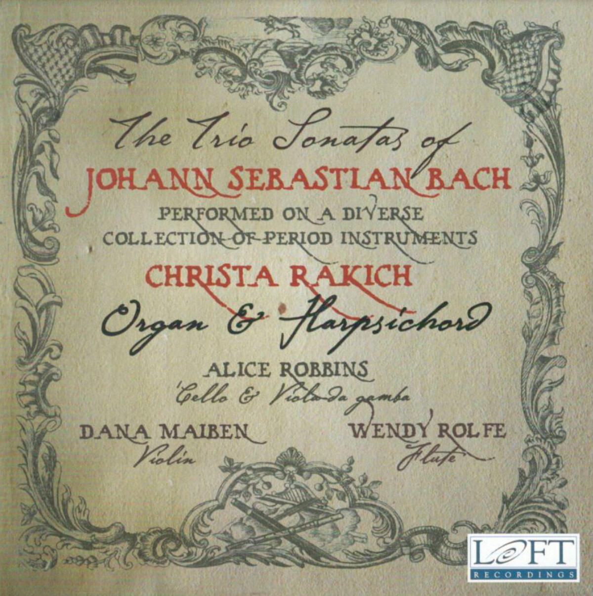 The Trio Sonatas by Christa Rakich / Alice Robbins / Dana Maiben ...