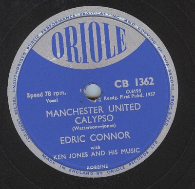 Manchester United Calypso / Yorumba Highlife by Edric Connor (Single ...