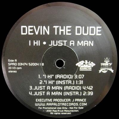 I Hi / Just a Man / Doobie Ashtray / Lacville 79 by Devin the Dude ...