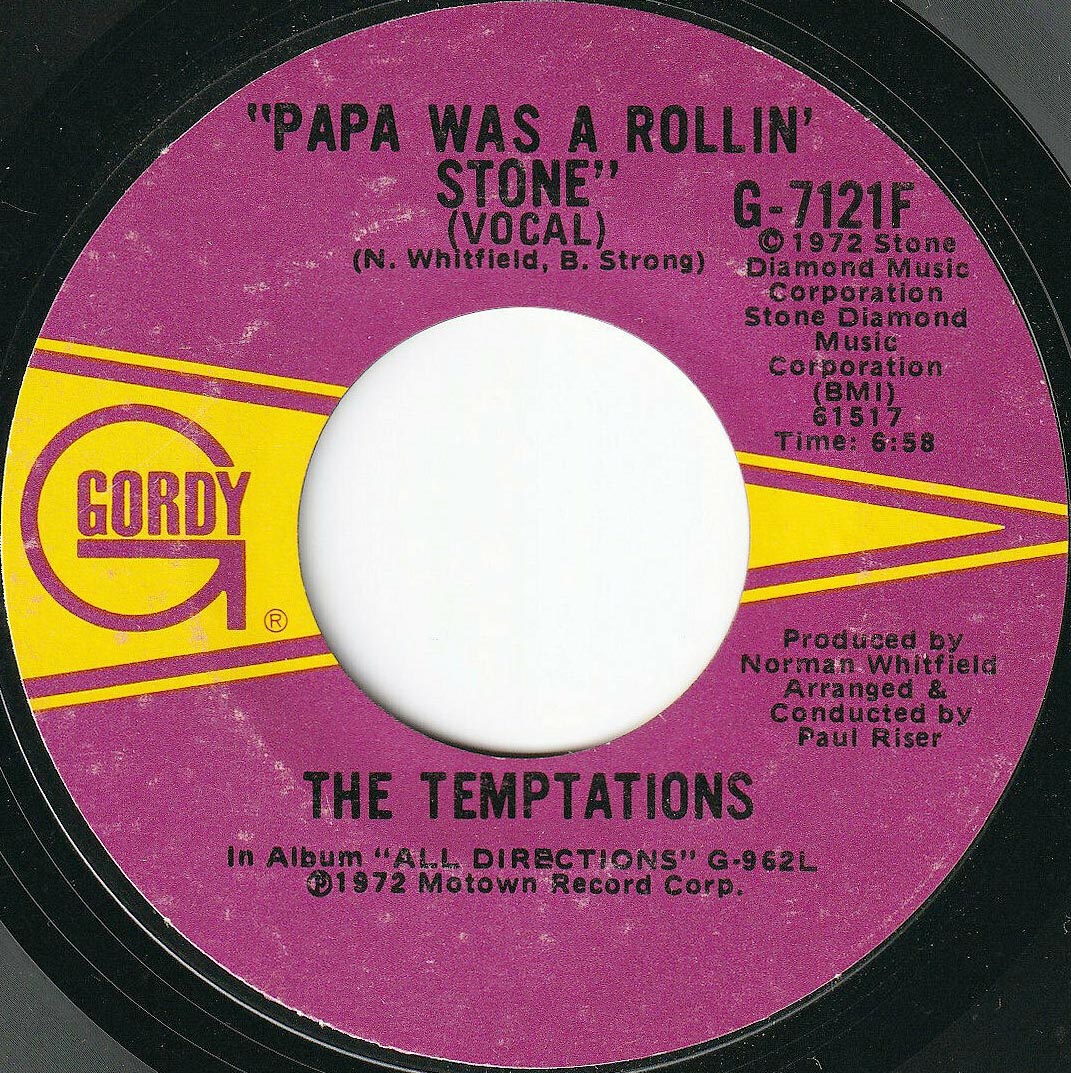 Papa Was a Rollin' Stone by The Temptations (Single, Psychedelic Soul ...