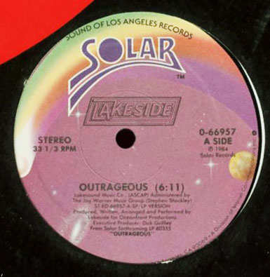 Outrageous / So Let's Love by Lakeside (Single, Synth Funk): Reviews ...