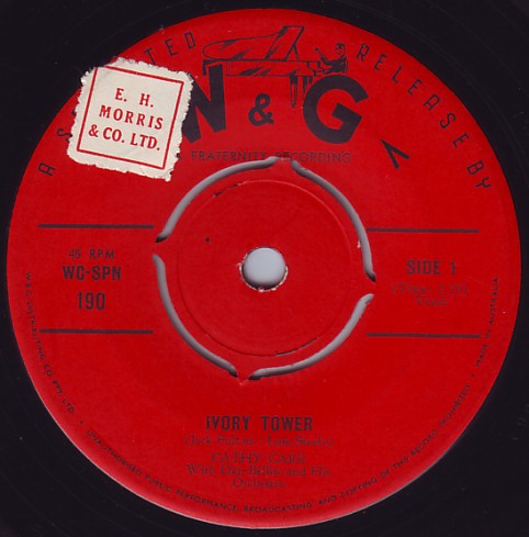 Ivory Tower / Please, Please Believe Me by Cathy Carr (Single; W & G ...