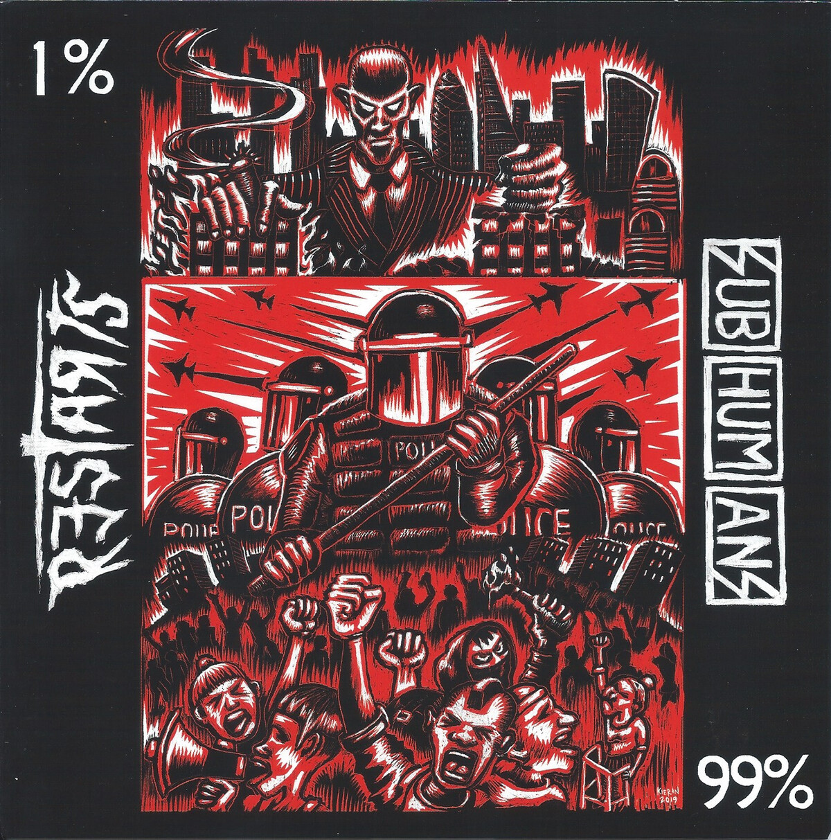 99% / 1% by Subhumans / The Restarts (Single): Reviews, Ratings ...