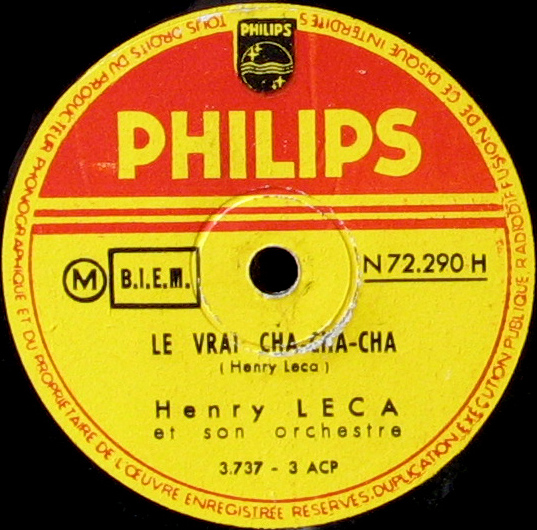 Le vrai cha-cha-cha / Sweet and Gentle by Henry Leca (Single, Chachachá ...