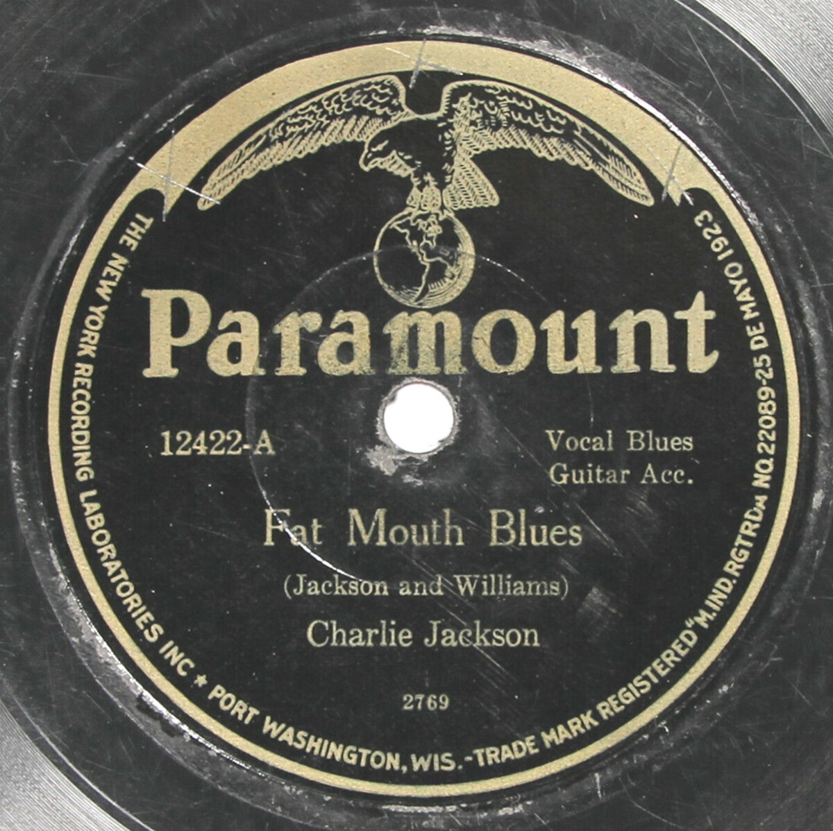 Fat Mouth Blues / Gay Cattin' by Papa Charlie Jackson (Single, Country ...