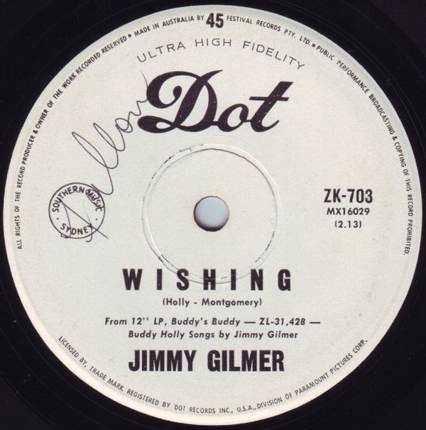 Wishing / What Kinda Love by Jimmy Gilmer (Single, Pop): Reviews ...