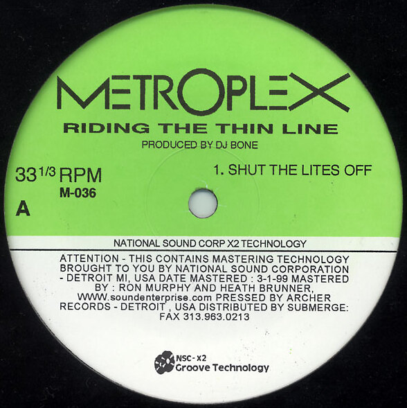 Riding the Thin Line by DJ Bone (EP, Detroit Techno): Reviews, Ratings ...