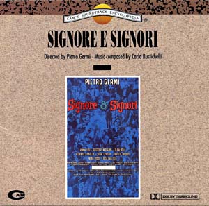 Signore & signori by Carlo Rustichelli (Album; CAM; CSE 061): Reviews ...