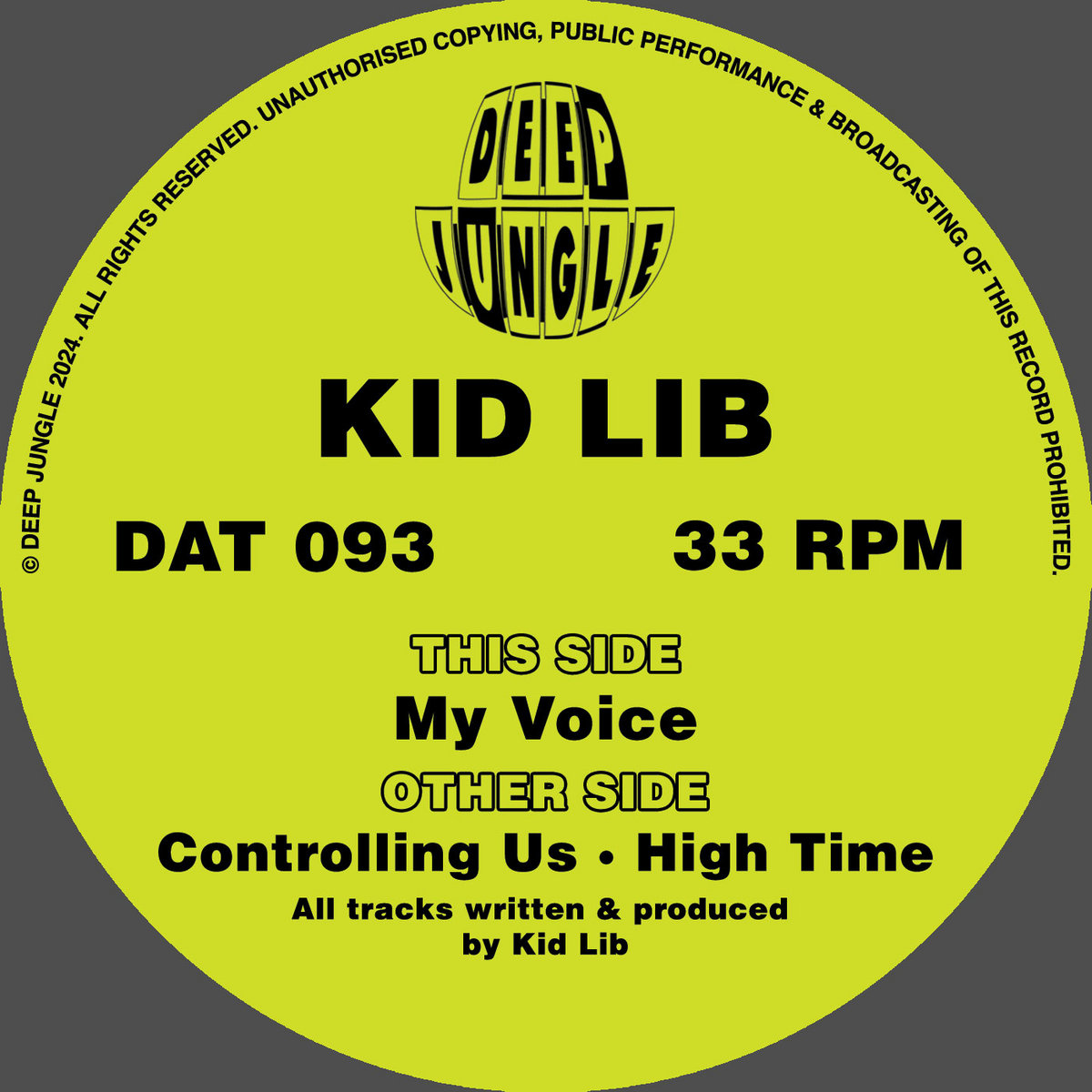 Controlling Us / High Time / My Voice by Kid Lib (Single, Jungle ...