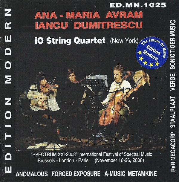 ED.MN.1025 by iO String Quartet (Album, Spectralism): Reviews, Ratings ...