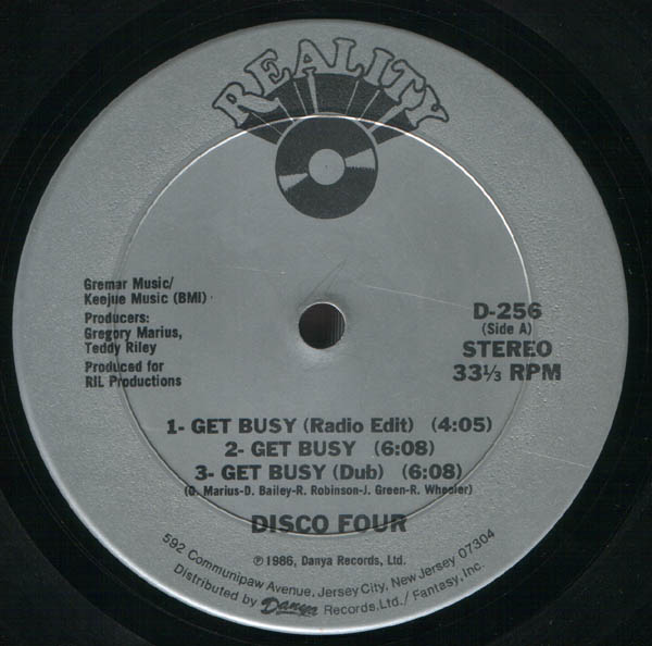 Get Busy / Stomp, Stomp, Clap by Disco Four (Single, East Coast Hip Hop ...