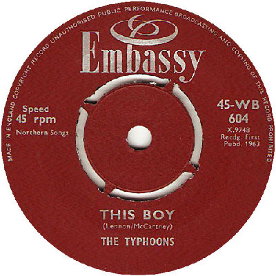 This Boy / It's Almost Tomorrow by The Typhoons / Mike Redway (Single ...