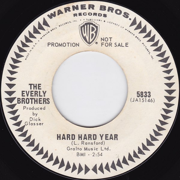 Hard Hard Year / Somebody Help Me by The Everly Brothers (Single, Folk ...