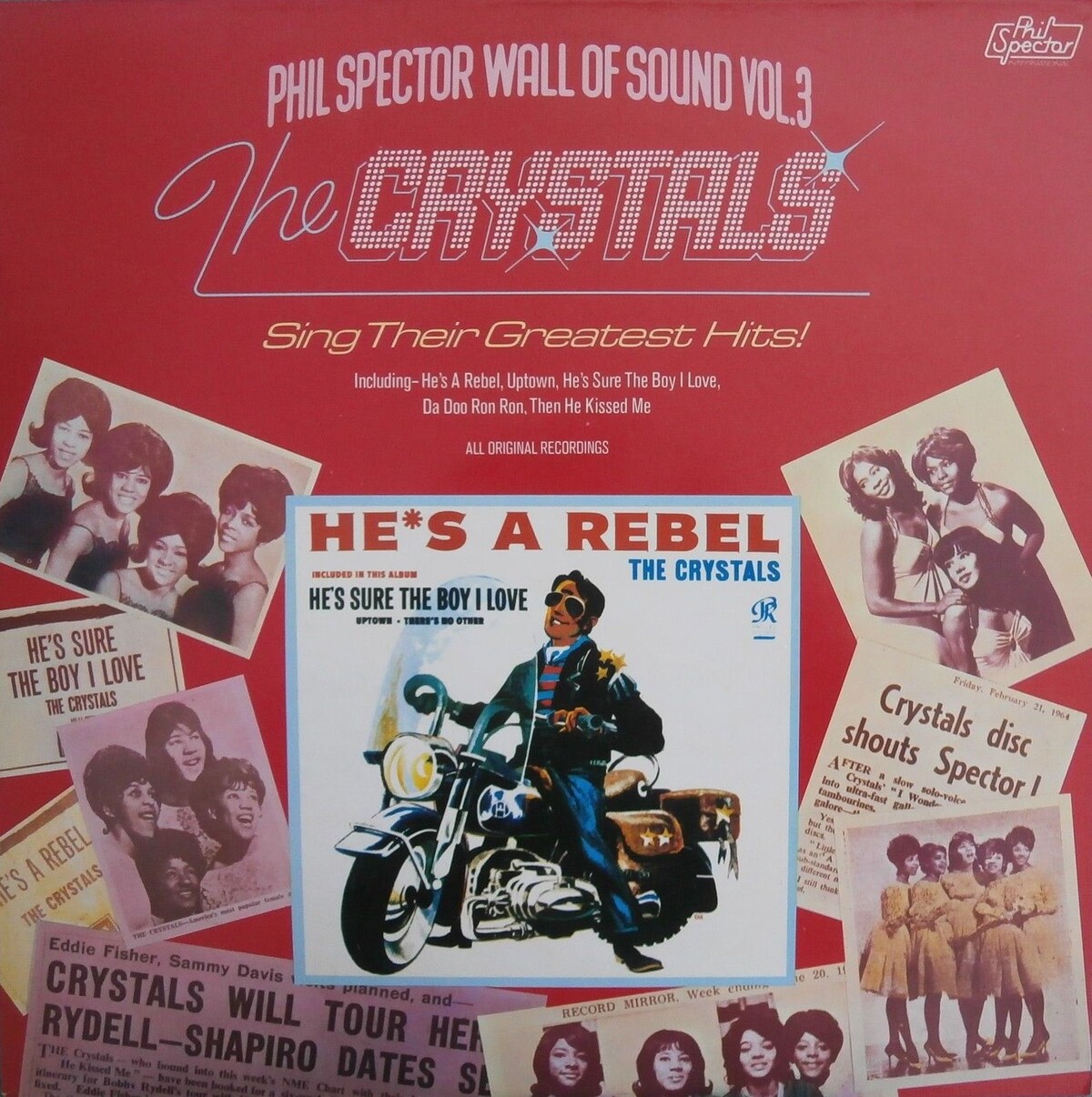 Phil Spector Wall of Sound Vol.3: The Crystals Sing Their Greatest Hits ...