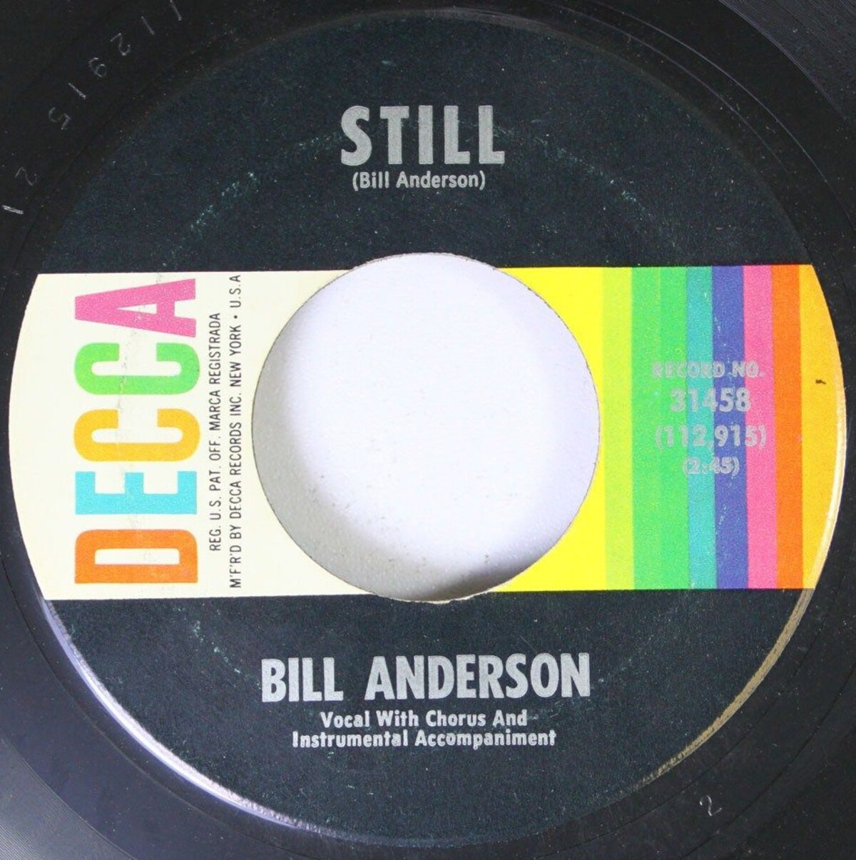 Still / You Made It Easy by Bill Anderson (Single, Country Pop ...