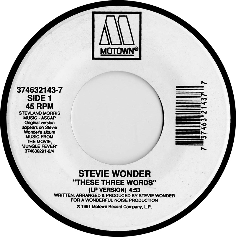 These Three Words by Stevie Wonder (Single, Soul): Reviews, Ratings ...