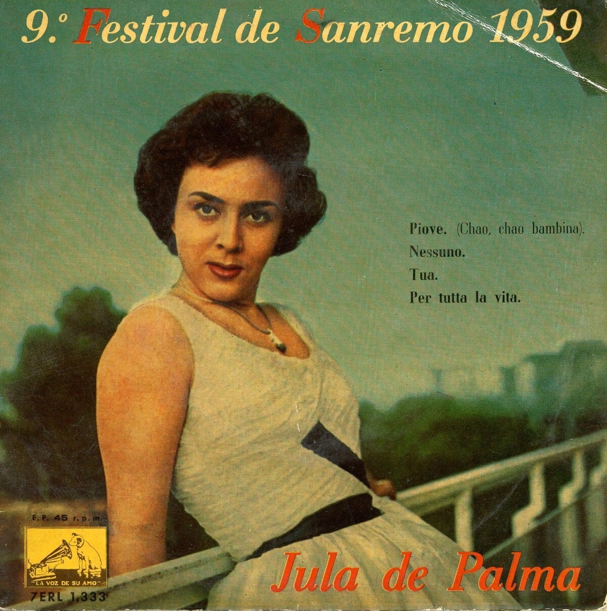 9.º Festival de Sanremo 1959 by Jula De Palma (EP; La voz de su Amo ...