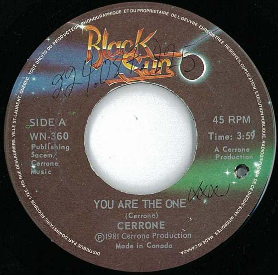 You Are the One / Cherry Tree by Cerrone (Single, Disco): Reviews ...