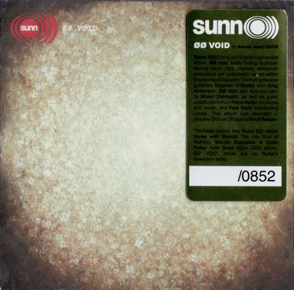 ØØ Void by Sunn O))) (Album; Southern Lord; sunn150): Reviews, Ratings, Credits, Song list ...
