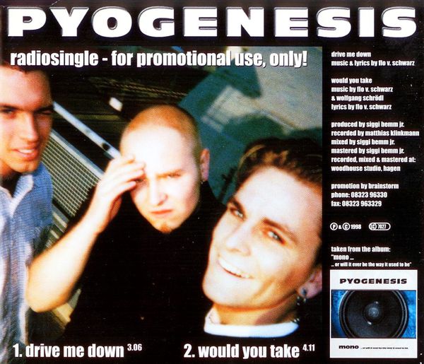 Drive Me Down / Would You Take by Pyogenesis (Single, Alternative Rock ...