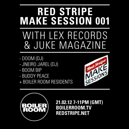 Boiler Room Red Stripe Make Session #001 by DOOM (DJ Mix): Reviews ...