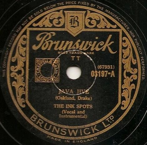 Java Jive / Do I Worry? by The Ink Spots (Single; Brunswick; 03197): Reviews, Ratings, Credits ...