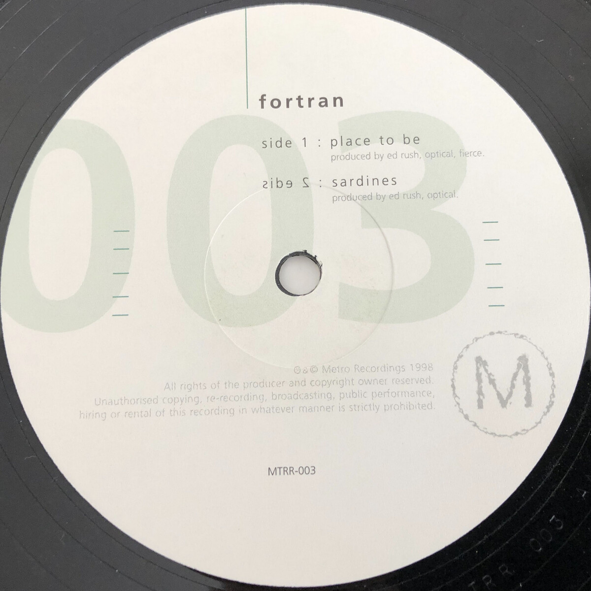 Place to Be / Sardines by Fortran (Single, Techstep): Reviews, Ratings, Credits, Song list ...