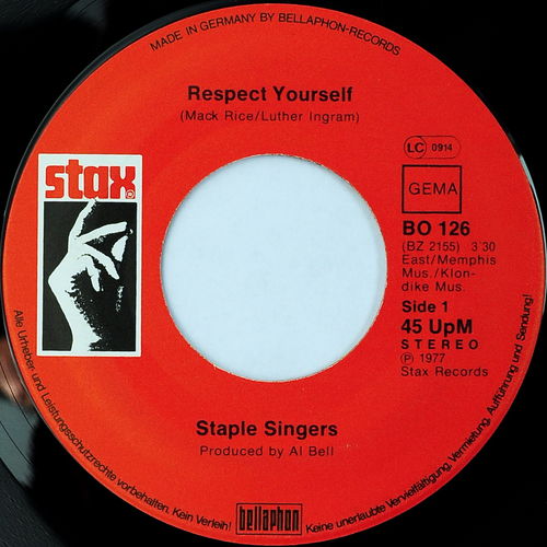 Respect Yourself / You've Got to Earn It by The Staple Singers (Single ...